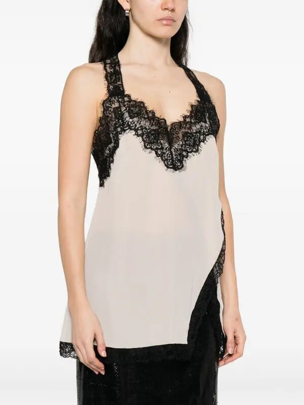 Pinko Lace-trim Silk Camisole