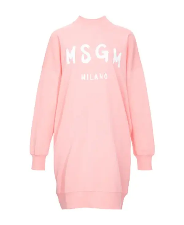 MSGM Logo Detail Sweater Dress