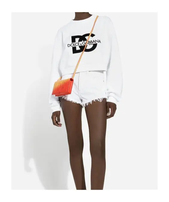 Dolce & Gabbana Dg Logo Cropped Sweatshirt