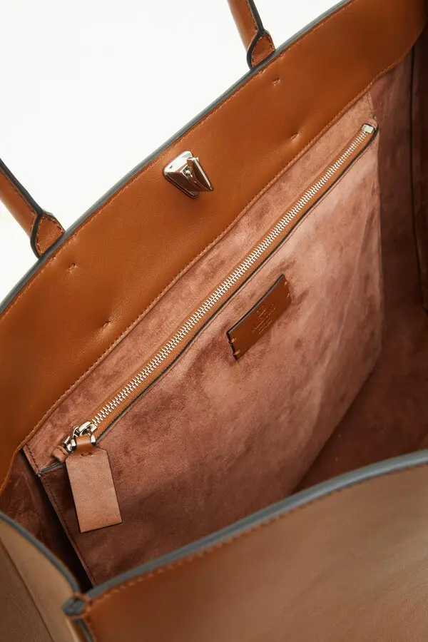Valentino Garavani Vlogo The Bold Edition Top Handle Bag - Brown