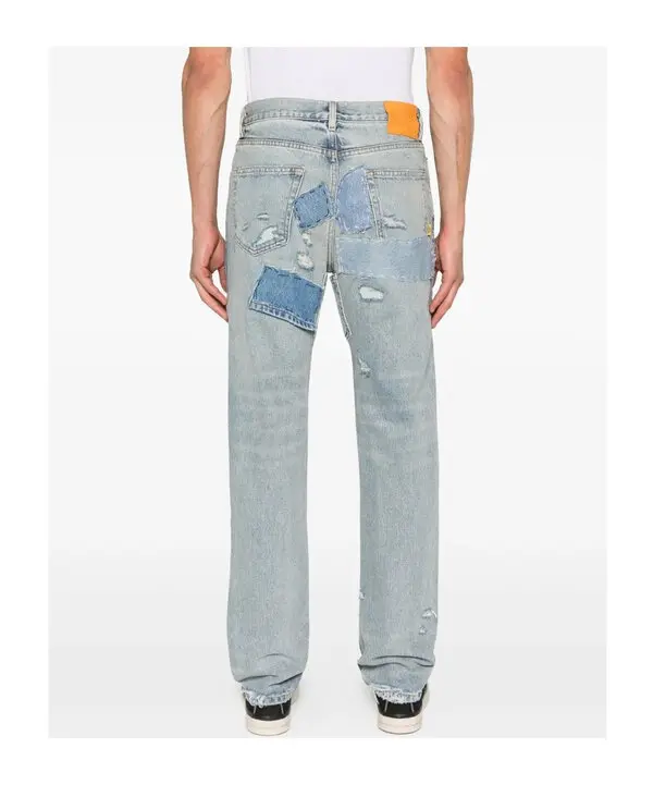GALLERY DEPT. Bowery 5001 Straight-leg Distressed Jeans