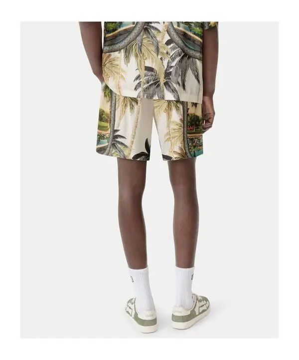 Amiri Paradise Print Drawstring Shorts - Multi-color