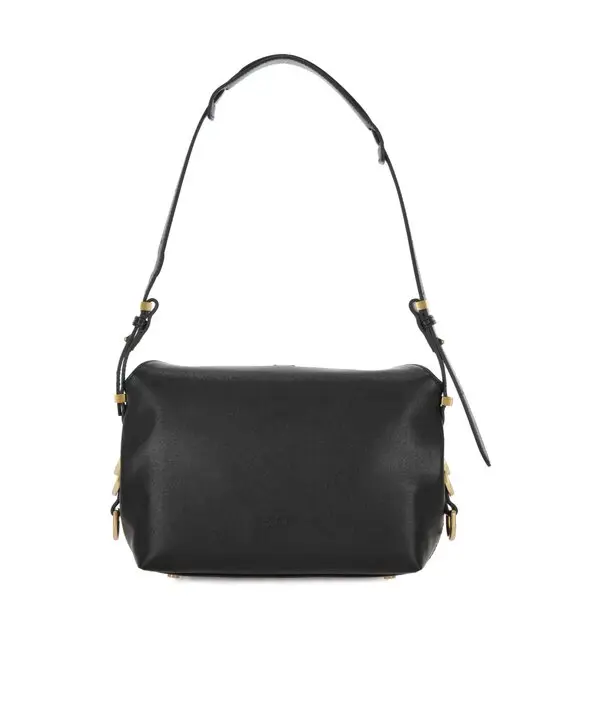 Pinko Leather Shoulder Bag - Black