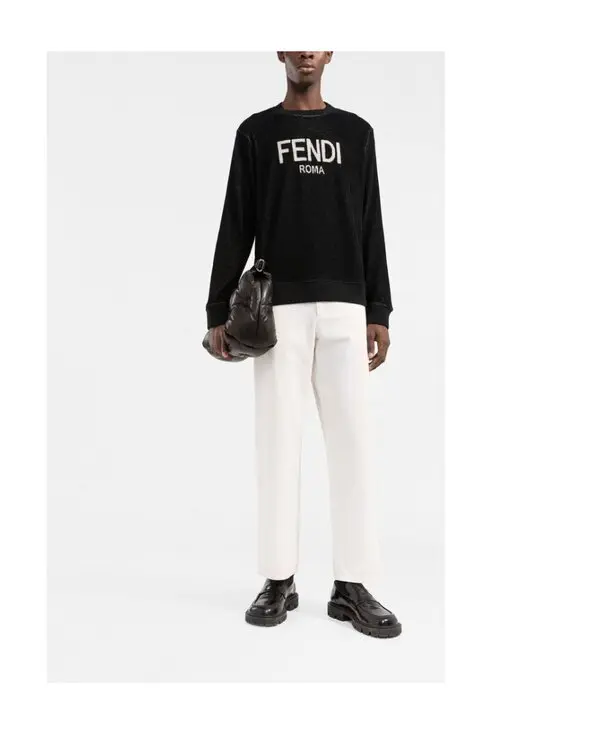 Fendi Logo-print Fleece Sweatshirt