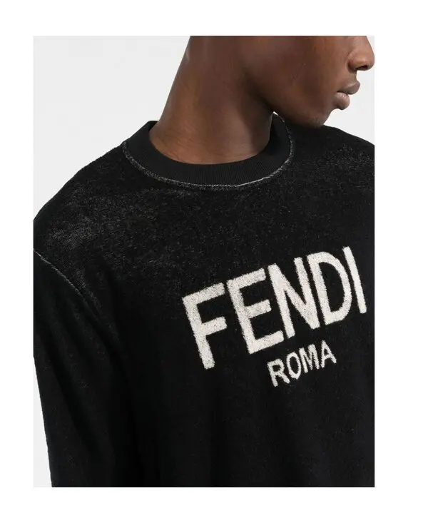 Fendi Logo-print Fleece Sweatshirt
