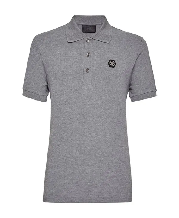 Philipp Plein Logo Polo Shirt - Gray