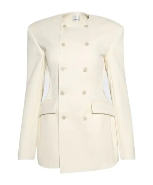 Wardrobe.NYC Rosie Huntington-whiteley Blazer Dress - White