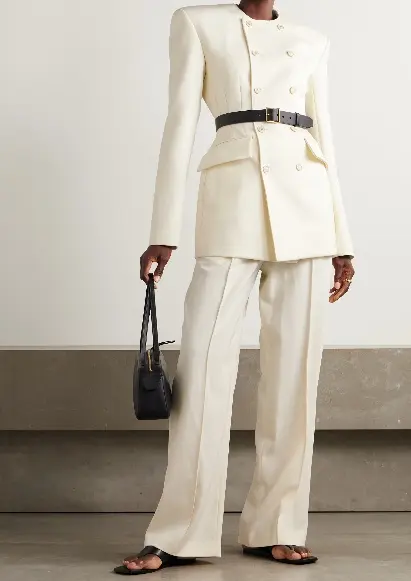 Wardrobe.NYC Rosie Huntington-whiteley Blazer Dress - White