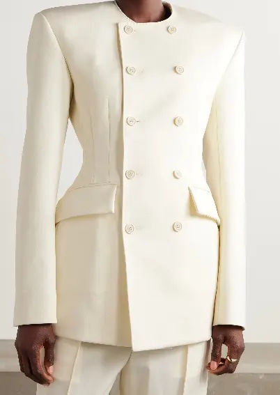 Wardrobe.NYC Rosie Huntington-whiteley Blazer Dress - White
