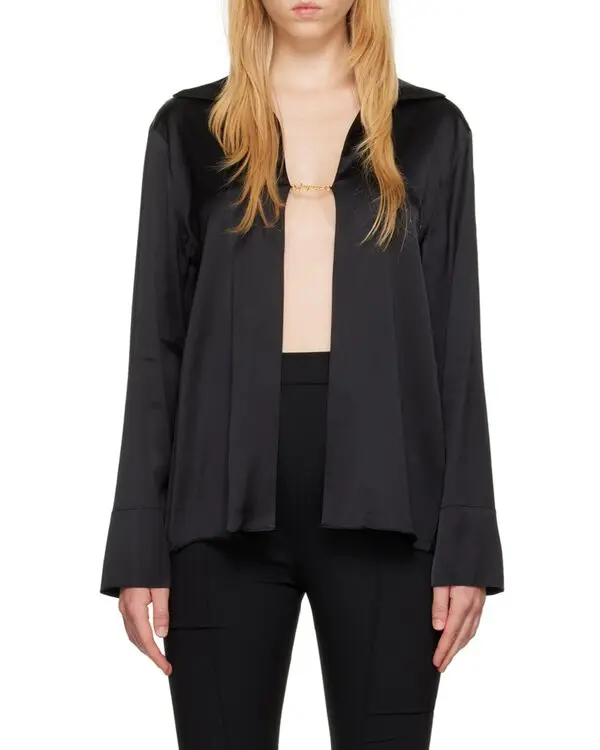 Jacquemus Le Papier" Logo Plaque Blouse