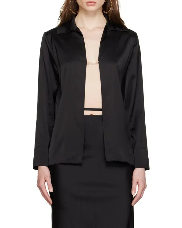 Jacquemus Le Papier" Logo Plaque Blouse