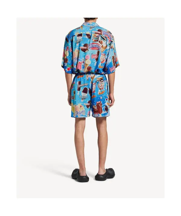 Balenciaga Printed Pyjama Shorts