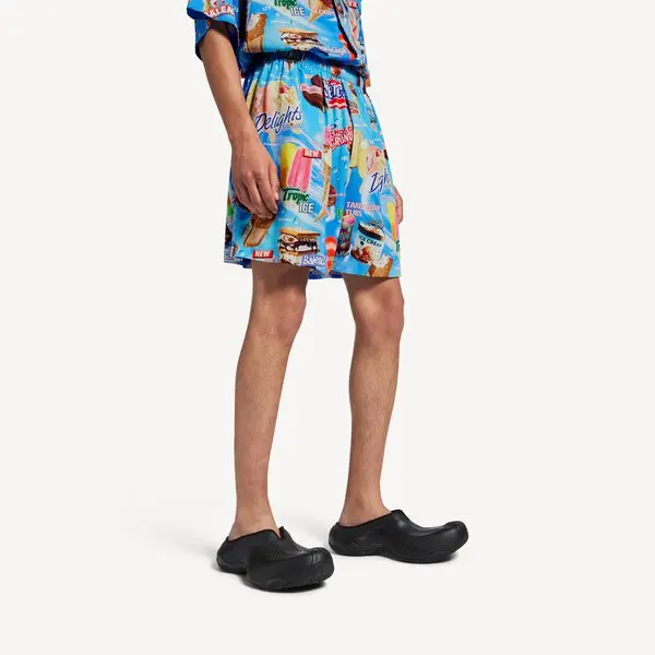 Balenciaga Printed Pyjama Shorts