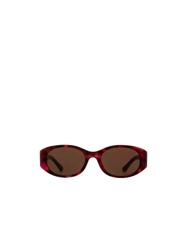 Balenciaga Oval Frame Sunglasses - Brown