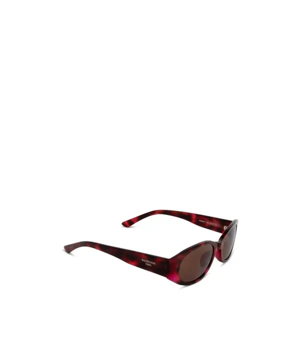 Balenciaga Oval Frame Sunglasses - Brown