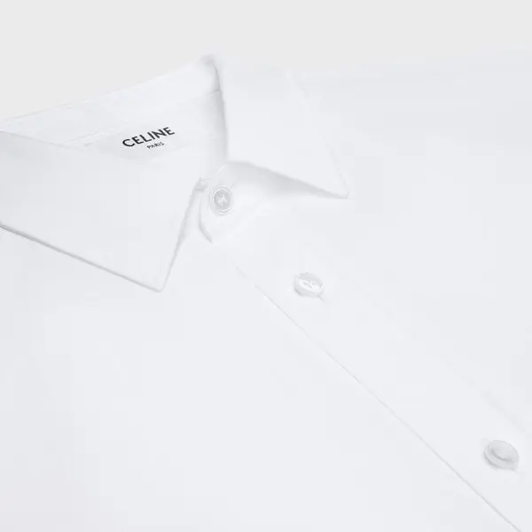Celine Loose Shirt In Cotton Poplin