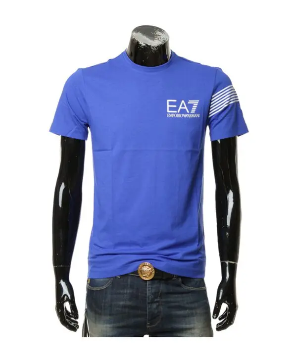 EA7 Logo-print Crewneck T-shirt