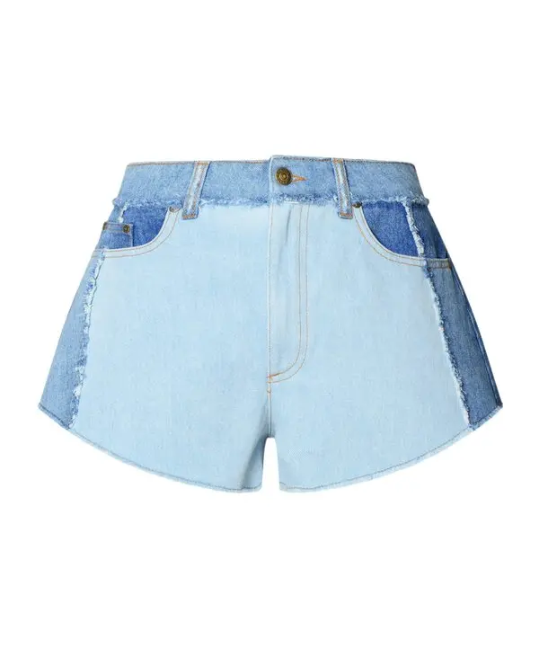 CHIARA FERRAGNI Distressed Denim Shorts