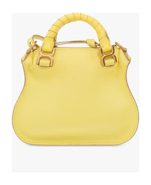 Chloé Marcie Mini Leather Tote Bag - Yellow