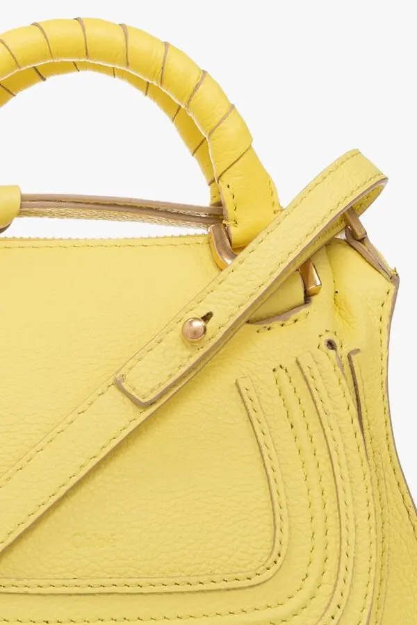 Chloé Marcie Mini Leather Tote Bag - Yellow