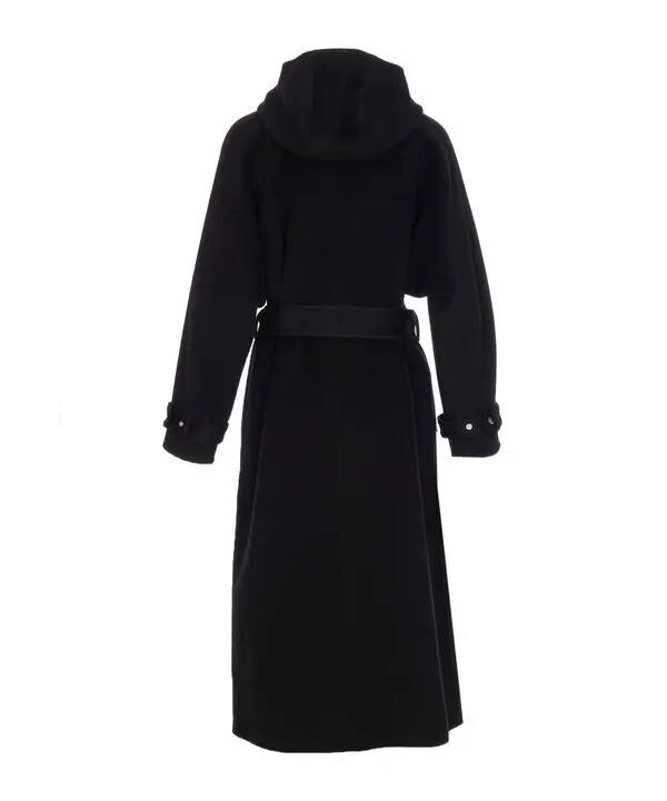 Pinko Belted Hooded Coat