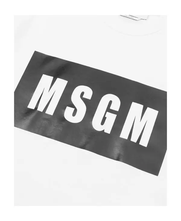 MSGM Logo Sweatshirt - White