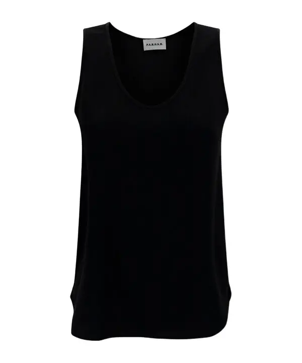 P.a.r.o.s.h Crewneck Satin Tank Top