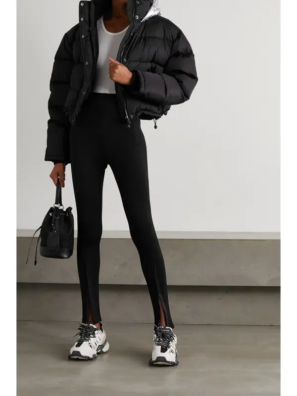 Wardrobe.NYC Cropped Hooded Down Jacket