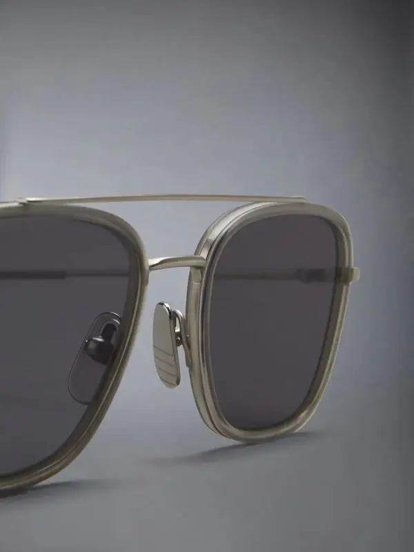 Thom Browne Aviator Sunglasses - Black