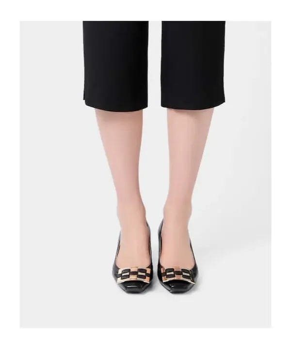 ROGER VIVIER Trompette Pumps In Leather With Metal Buckle Detail - Black