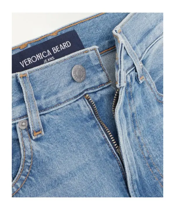 Veronica Beard High-rise Cuffed-hem Jeans