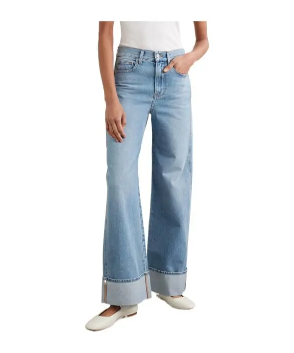 Veronica Beard High-rise Cuffed-hem Jeans