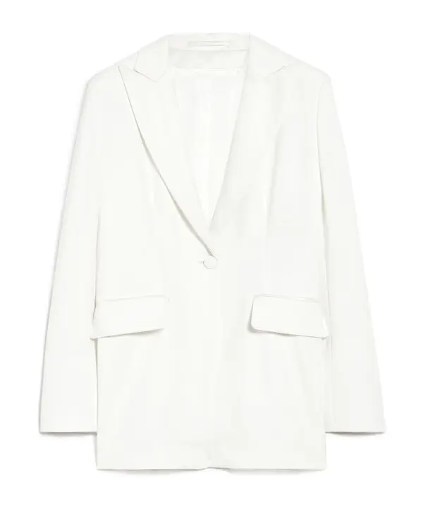 Max Mara Single-breasted Jacket - White