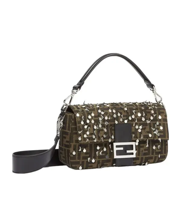 Fendi Sequin Embellished Baguette Bag