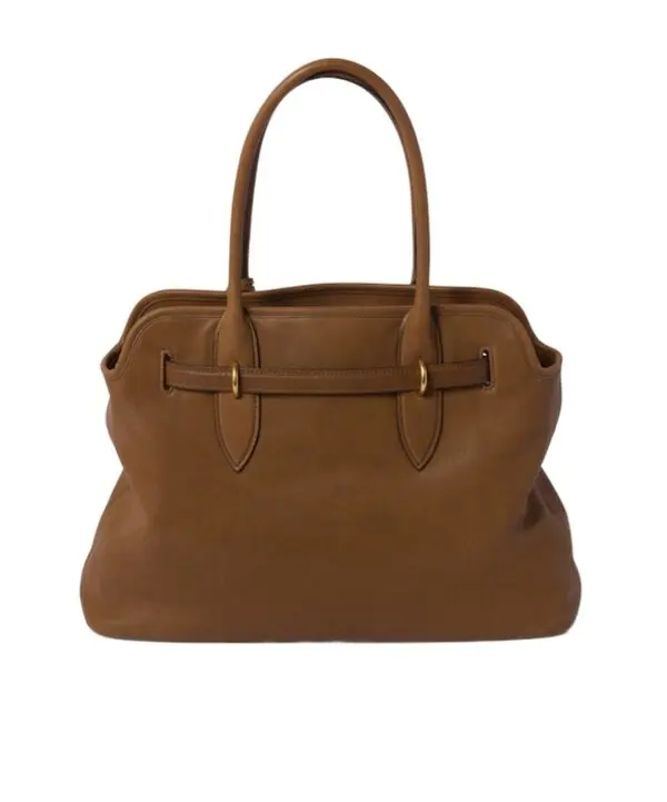Miu Miu Aventure Logo-tag Tote Bag - Brown