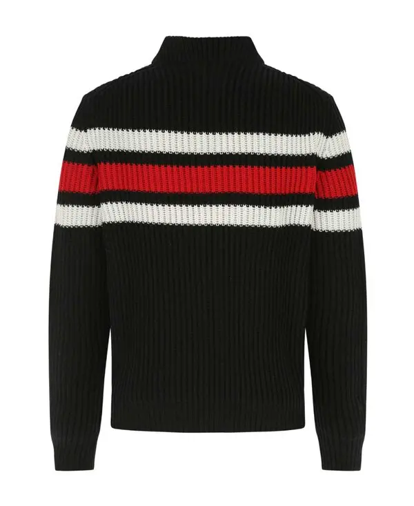 Prada Logo Jacquard Cashmere Cardigan