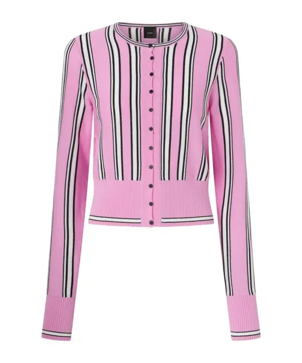 Pinko Striped Buttoned Cardigan