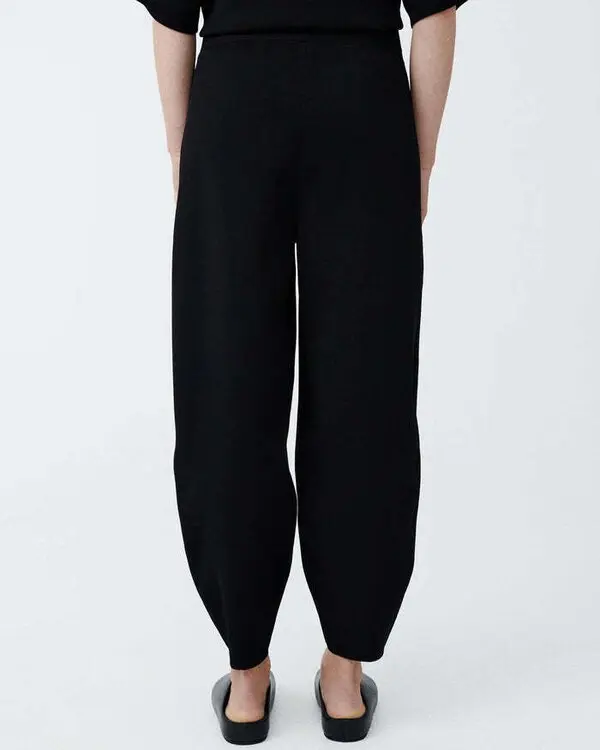 Studio Nicholson Elastic Waist Tapered Leg Casual Pants