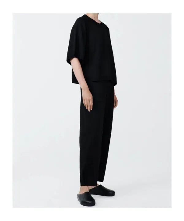 Studio Nicholson Elastic Waist Tapered Leg Casual Pants