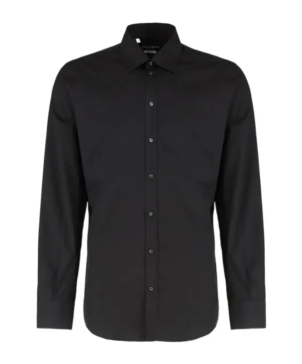 Dolce & Gabbana Martini Cotton Shirt - Black