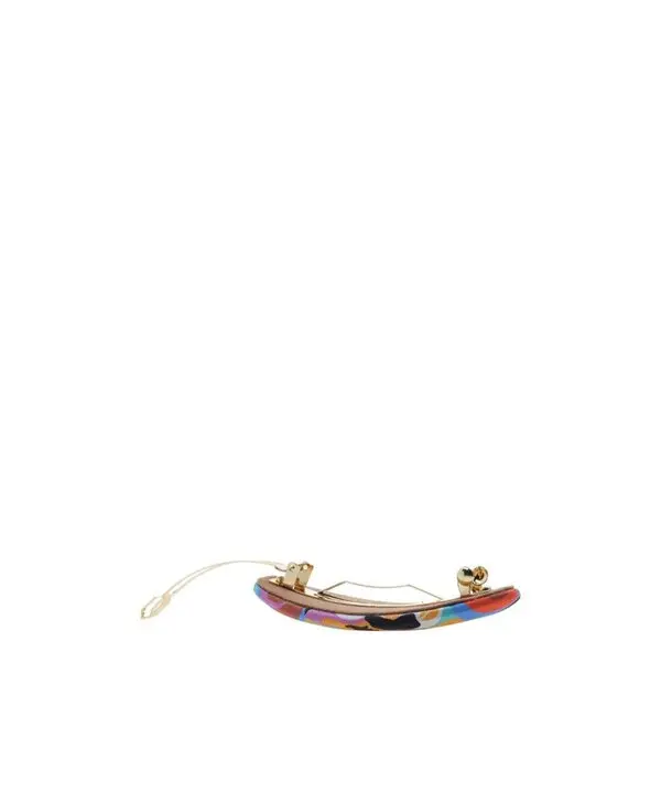 Etro Logo Barrette - Multicolor