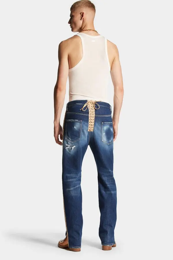 Dsquared2 Straight-leg Distressed Jeans
