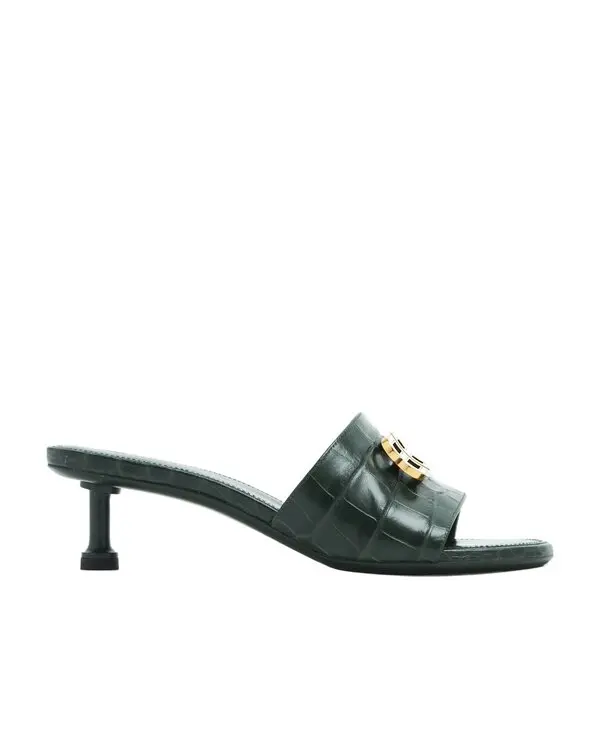 Balenciaga Groupie Heeled Mules - Black