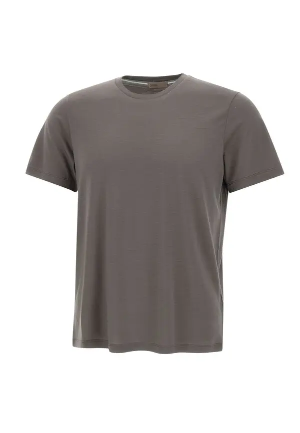Herno Short-sleeved Crewneck Knitted T-shirt - Black