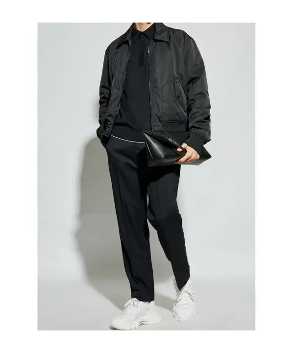 Balmain Logo Embroidered Polo Shirt