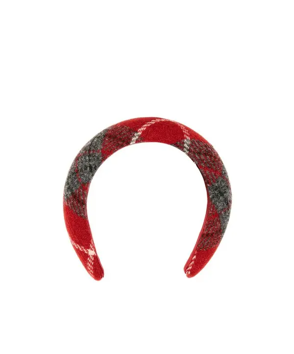 VIVIENNE WESTWOOD Saturn Logo Embroidered Headband - Red