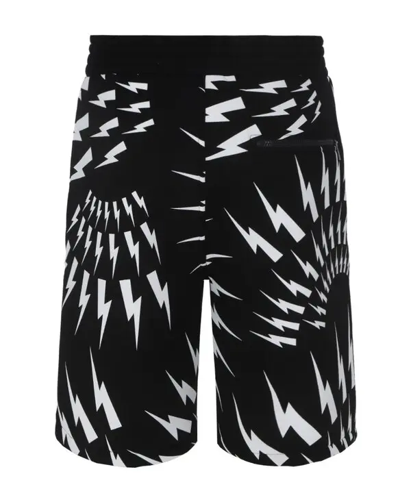 Neil Barrett Thunderbolt Print Deck Shorts