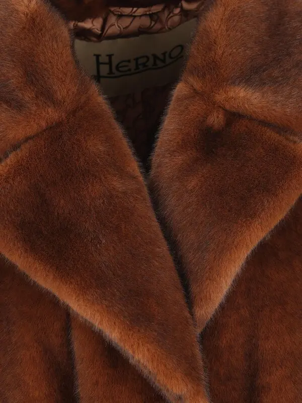 Herno Belted Lapel Collar Coat