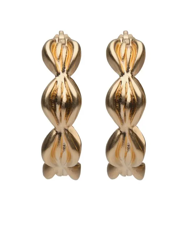 MAISON MARGIELA Textured Hoop Earrings