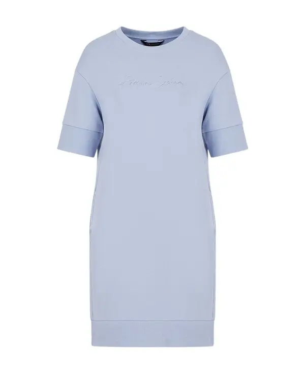 Armani Exchange Logo Embroidered T-shirt Dress